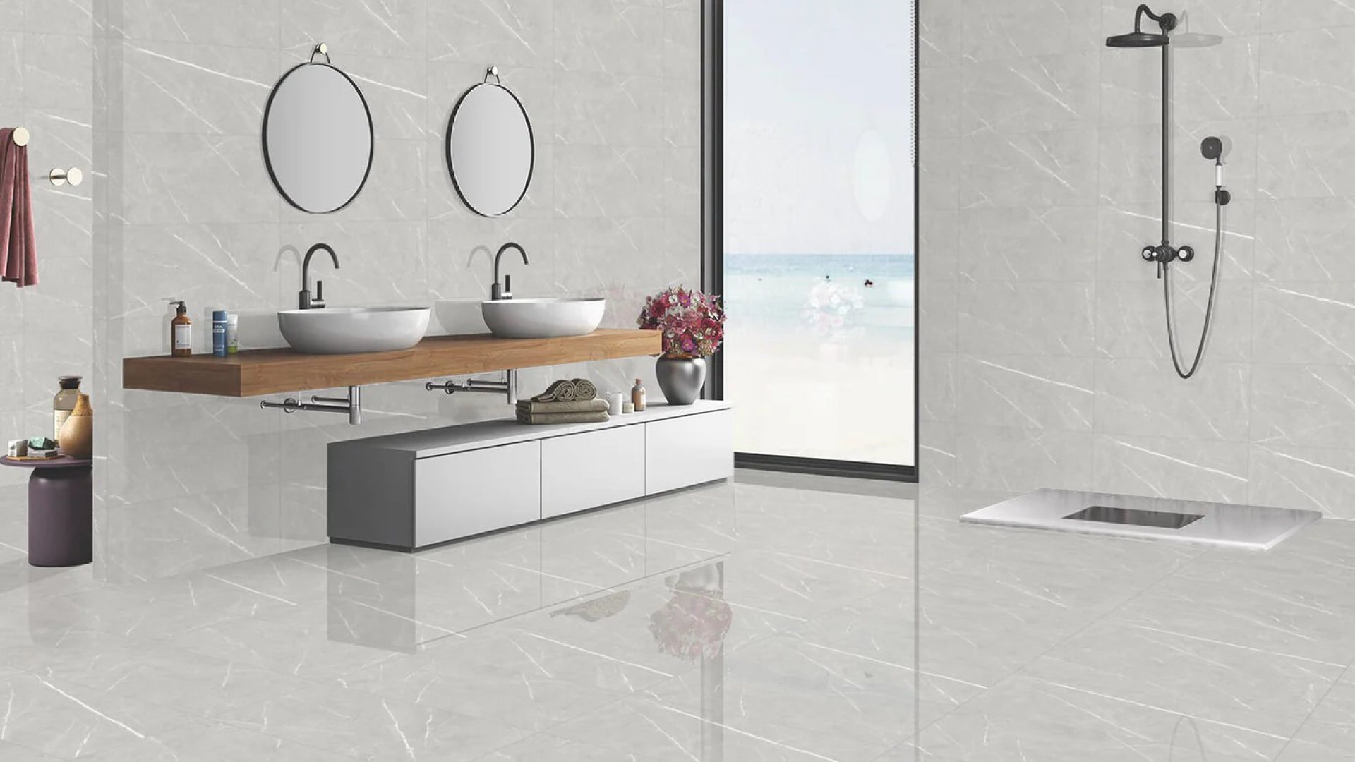 Luxurious Bathing: Large Bathroom Floor Tiles for a Grand Bath– Tiles ...