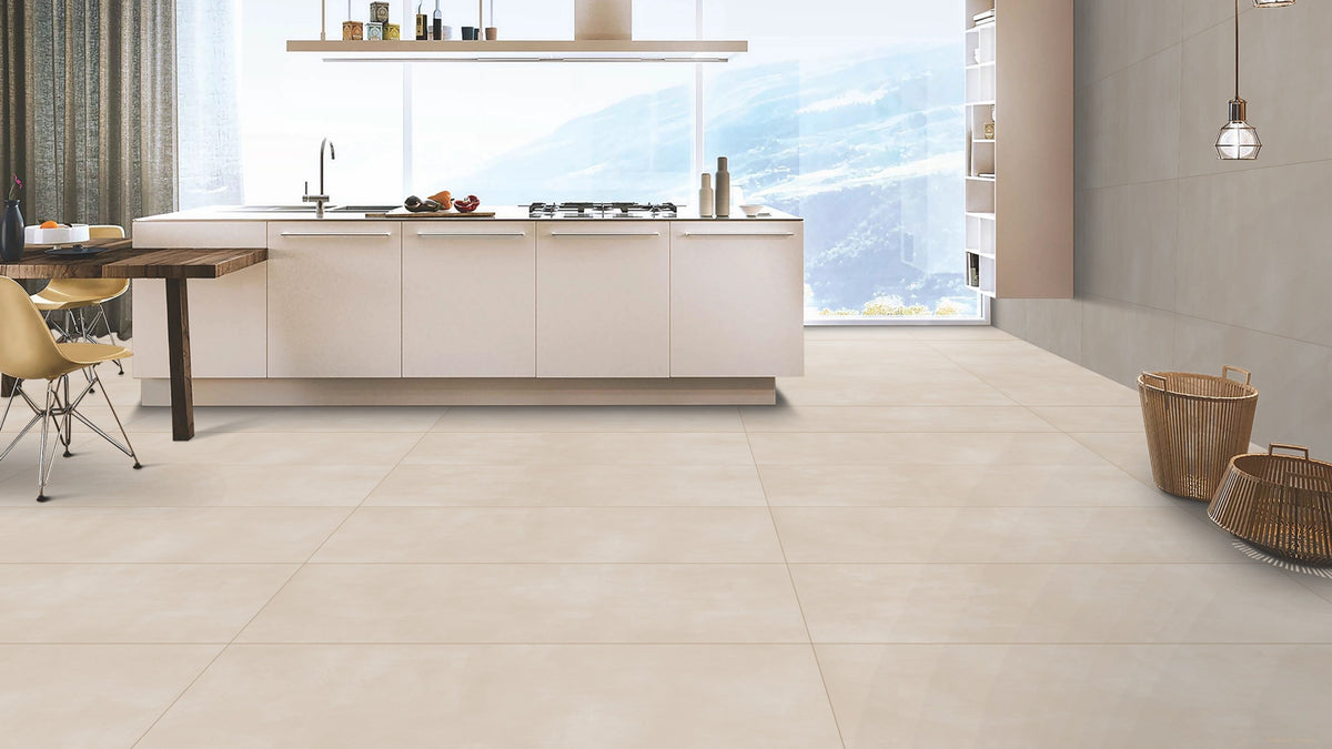 Creme Matt 600mm x 1200mm Creme Bonito Porcelain Tile– Tiles Universe