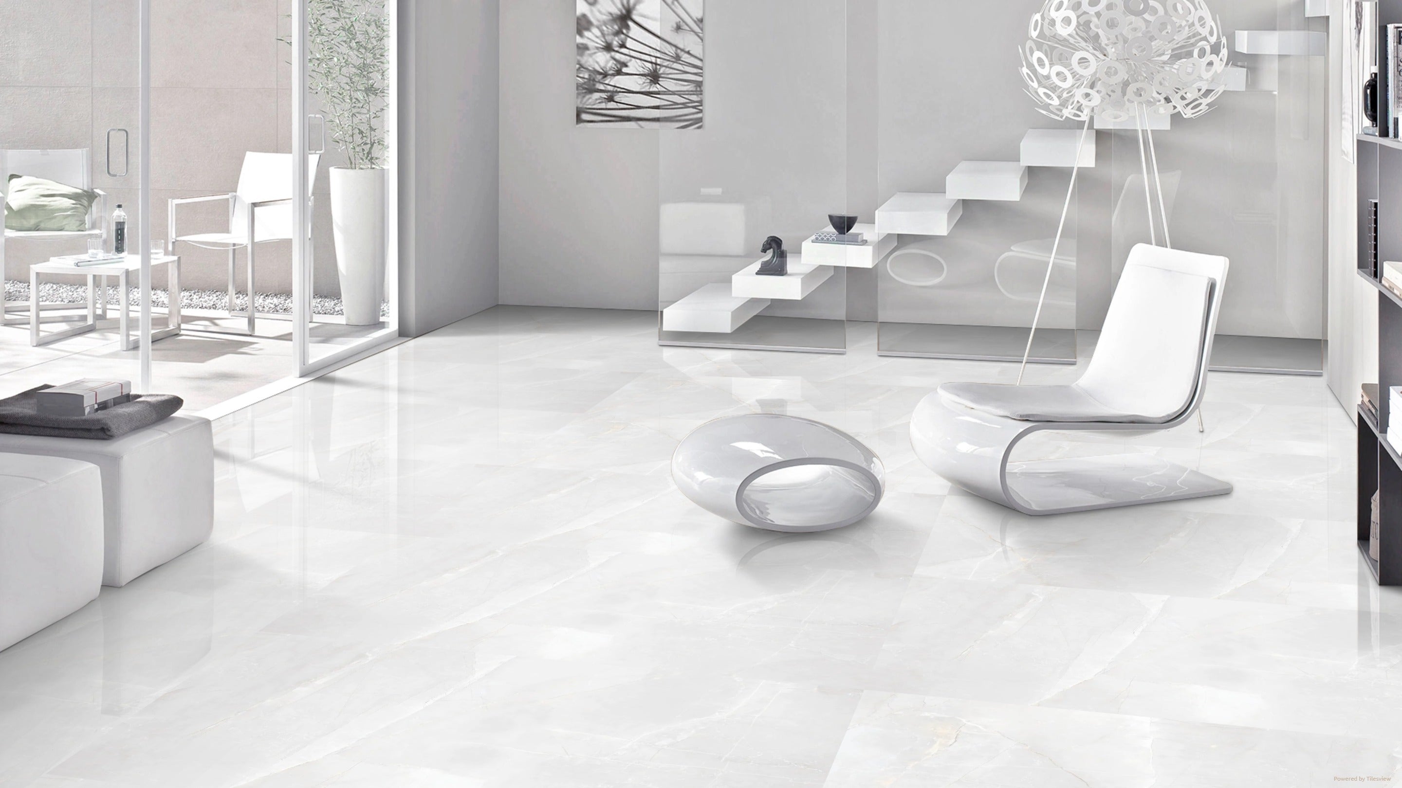 Light Grey Marble 600mm x 1200mm Polished Porcelain Floor Tiles– Tiles ...